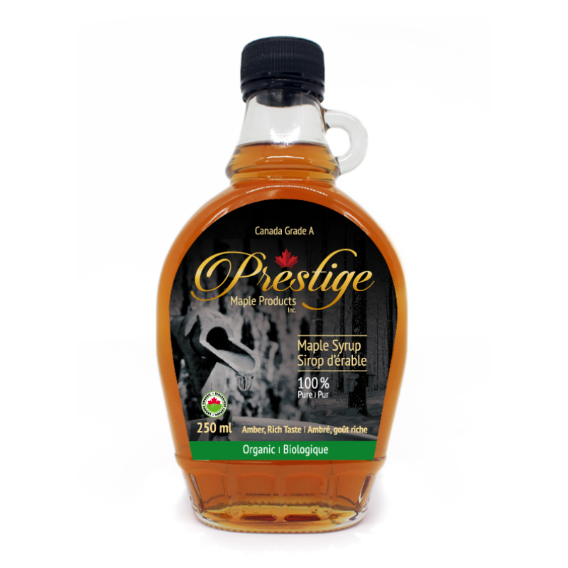Prestige Organic Maple Syrup – 250ml – Exclusive Food Houses
